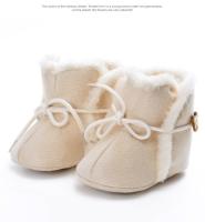 China 2021 Newborn Infant Casual Walking Shoes Toddler Leather Girls and Boys Warm Boot for sale