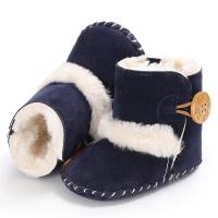 China Warm Newborn Infant Casual Walking Shoes Toddler Leather Girls and Boys for sale