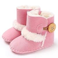 China Warm Newborn Infant Casual Walking Shoes Toddler Leather Girls and Boys for sale