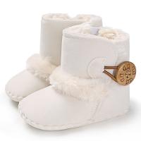 China Warm Newborn Infant Casual Walking Shoes Toddler Leather Girls and Boys for sale