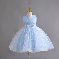 China Baby Clothes Flower Girls Party Garment Wedding Dress Princess Long Pretty Dress for sale