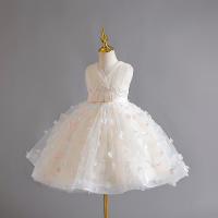China Baby Clothes Flower Girls Party Garment Wedding Dress Princess Long Pretty Dress for sale