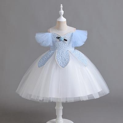 China Baby Clothes Flower Girls Party Garment Wedding Dress Princess Pretty Long Dress for sale
