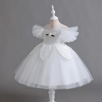 China Baby Clothes Flower Girls Party Garment Wedding Dress Princess Pretty Long Dress for sale