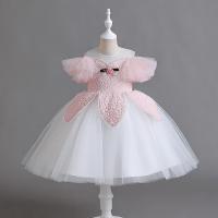 China Baby Clothes Flower Girls Party Garment Wedding Dress Princess Pretty Long Dress for sale