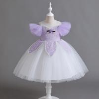 China Baby Clothes Flower Girls Party Garment Wedding Dress Princess Pretty Long Dress for sale