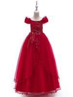 China Baby Clothes Flower Girls Party Garment Wedding Dress Princess Long Dress2023 for sale