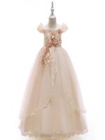China Baby Clothes Flower Girls Party Garment Wedding Dress Princess Long Dress2023 for sale