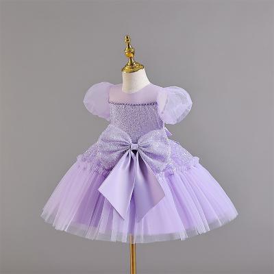 China 2023baby Clothes Flower Girls Party Garment Wedding Dress Princess Long Dress for sale