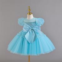 China 2023baby Clothes Flower Girls Party Garment Wedding Dress Princess Long Dress for sale