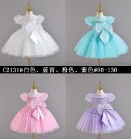 China 2023baby Clothes Flower Girls Party Garment Wedding Dress Princess Long Dress for sale