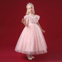 China New Baby Clothes Flower Girls Party Garment Wedding Dress Princess Long Dress for sale