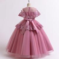 China Baby Clothes Flower Girls Party Garment Wedding Dress Princess Long Dress New for sale
