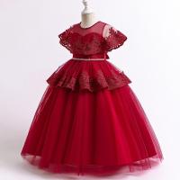 China Baby Clothes Flower Girls Party Garment Wedding Dress Princess Long Dress New for sale