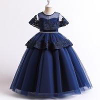 China Baby Clothes Flower Girls Party Garment Wedding Dress Princess Long Dress New for sale