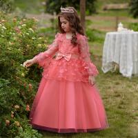 China Baby Clothes Flower Girls Party Garment Wedding Dress Princess Long Dress for sale
