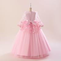 China Baby Clothes Flower Girls Party Garment Wedding Dress Princess Long Dress for sale