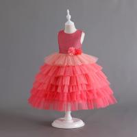 China Baby Clothes Girls Cake Party Garment Wedding Dress Progressive Color Ball Gown for sale