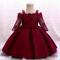China Baby Clothes Embroidery Lace Girls Party Garment Wedding Dress Ball Gown for sale