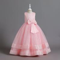China Baby Clothes Sleeveless Sequin Embroidery Girls Party Garment Wedding Dress Princess High Quality Fluffy Dress for sale