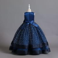 China Baby Clothes Sleeveless Sequin Embroidery Girls Party Garment Wedding Dress Princess High Quality Fluffy Dress for sale