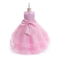China Baby Clothes Back-Long Girls Party Garment Wedding Dress Princess High Quality Fluffy Dress for sale
