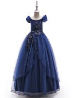 China Baby Clothes Girls Party Garment Wedding Dress Princess High Quality Fluffy Dress Long Dress for sale