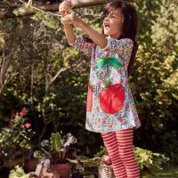 China Wholesale Customized Kids Dress Children Fall Winter Clothing for Baby Girls for sale