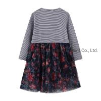 China Children Clothing Autumn Casual Kids Dress Long-Sleeves Princess Mesh Casual Dress for sale