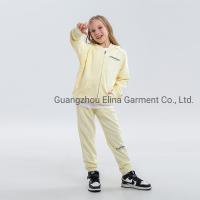 China Wholesale Long Sleeve Zipper Sport T Shirt Pants Custom Kids Sweatshirts and Hoodies Kids Sweat Suits Toddler Boys and Girls Clothing Sets Cotton for sale