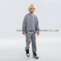 China Wholesale Long Sleeve Zipper Sport T Shirt Pants Custom Kids Sweatshirts and Hoodies Kids Sweat Suits Toddler Boys and Girls Clothing Sets Cotton for sale