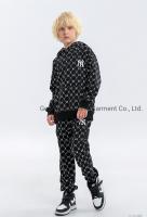 China Wholesale Long Sleeve Sport T Shirt Pants Custom Kids Sweatshirts and Hoodies Kids Sweat Suits Toddler Boys and Girls Clothing Sets Cotton Ny Letter for sale