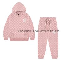 China Wholesale Long Sleeve Sport T Shirt Pants Custom Kids Sweatshirts and Hoodies Kids Sweat Suits Toddler Boys and Girls Clothing Sets Cotton Ny Letter for sale