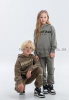China Wholesale Long Sleeve Sport T Shirt Pants Custom Kids Sweatshirts and Hoodies Kids Sweat Suits Toddler Boys and Girls Clothing Sets Cotton Ess Letter for sale