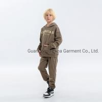 China Wholesale Long Sleeve Sport T Shirt Pants Custom Kids Sweatshirts and Hoodies Kids Sweat Suits Toddler Boys and Girls Clothing Sets Cotton Ess Letter for sale