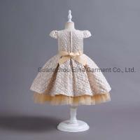 China Children Apparel Short-Sleeves Baby Wear Girls Party Garment Wedding Cake Dress Ball Gown Princess Frock Fluffy for sale