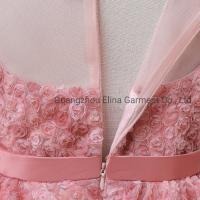 China Wholesale Baby Clothes Girls Party Garment Ball Gown Dress Princess Pink Party Dress for sale