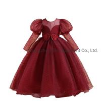 China Baby Clothes Girls Party Garment Ball Gown Dress Princess Party Dress Long-Sleeves for sale