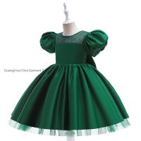 China Wholesale Baby Clothes Girls Party Garment Ball Gown Princess Puff Sleeve for sale
