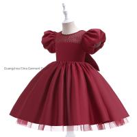 China Wholesale Baby Clothes Girls Party Garment Ball Gown Princess Puff Sleeve for sale