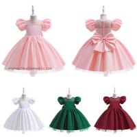 China Wholesale Baby Clothes Girls Party Garment Ball Gown Princess Puff Sleeve for sale