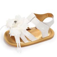 China Newborn Infant Casual Walking Shoes Toddler Leather Girls Sweet Flower Summer Sandal for sale