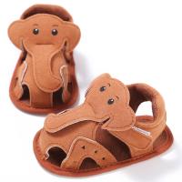 China 2021 Newborn Infant Casual Walking Shoes Toddler Suede Girls and Boys Cartoon Cute Summer Sandal for sale