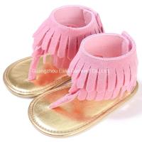 China Infant Casual Walking Shoes Newborn Baby Toddler Fringe Lace Girls Summer Sandal for sale