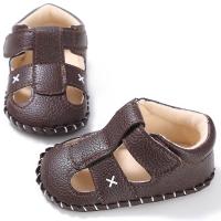 China 2021 Newborn Infant Casual Walking Shoes Toddler Leather Boys Summer Sandal 3-Colors for sale