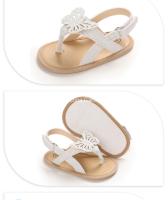 China Infant Walking Shoes with Butterfly Newborn Baby Toddler Girls Summer Sandal for sale