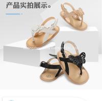 China Infant Walking Shoes with Butterfly Newborn Baby Toddler Girls Summer Sandal for sale