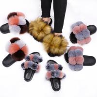 China 2021 Fashion Baby Shoes Baby House Bedroom Indoor Home Winter Warm Fox Faux Fur Fluffy Fuzzy Shoes Mother and Daughter Shoes Slipper for sale