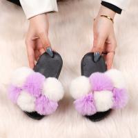 China 2021 Fashion Baby Shoes Baby House Bedroom Indoor Home Winter Warm Fox Faux Fur Fluffy Fuzzy Shoes Mother and Daughter Shoes Slipper for sale