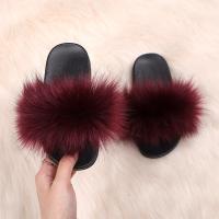 China 2021 Baby Shoes Baby House Bedroom Indoor Home Winter Warm Fox Faux Fur Fluffy Fuzzy Shoes Mother and Daughter Shoes Slipper for sale